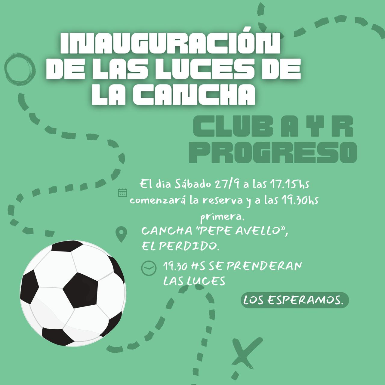 Guisasola: inauguran las luces de la cancha del club ”Progreso” - Lu24